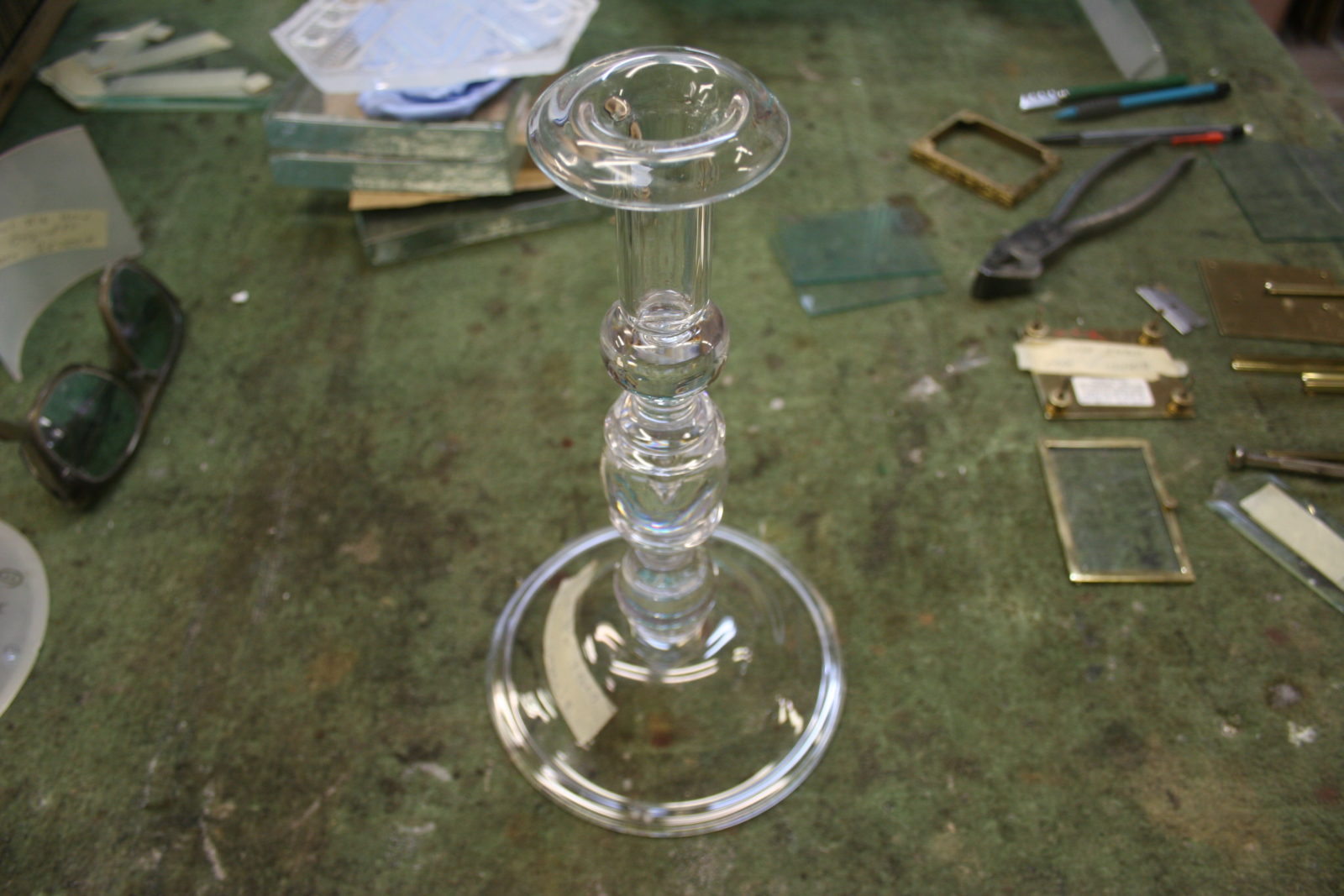 Antique Glass Repair Steuben Crystal Candlestick Restoration | Bruening ...