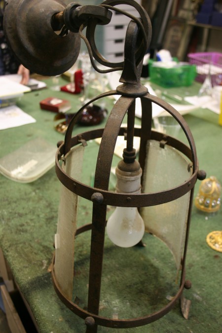 Bent Glass Panel Lamp - Project Repair Gallery | Bruening Glass Works