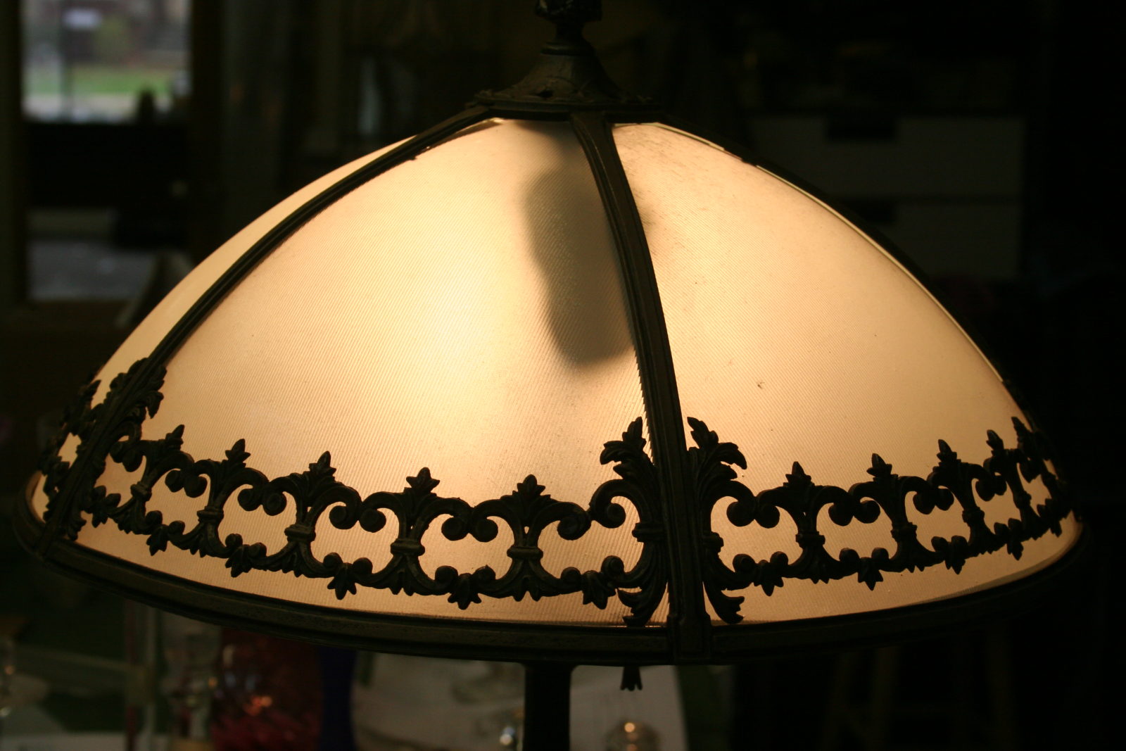 Antique Bent Glass Panel Lamp Repair | Bruening Glass Works