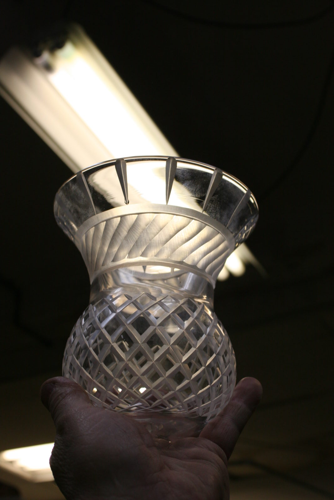 antique crystal chandelier restoration replacement cut glass globes ...