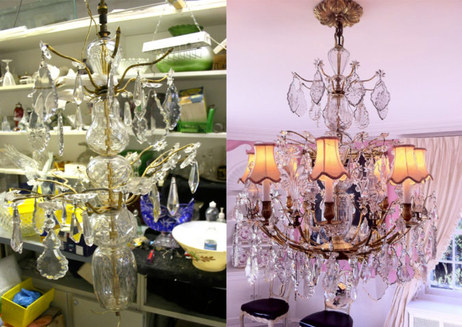 Chandelier Repair and Restoration | Bruening Glass Works